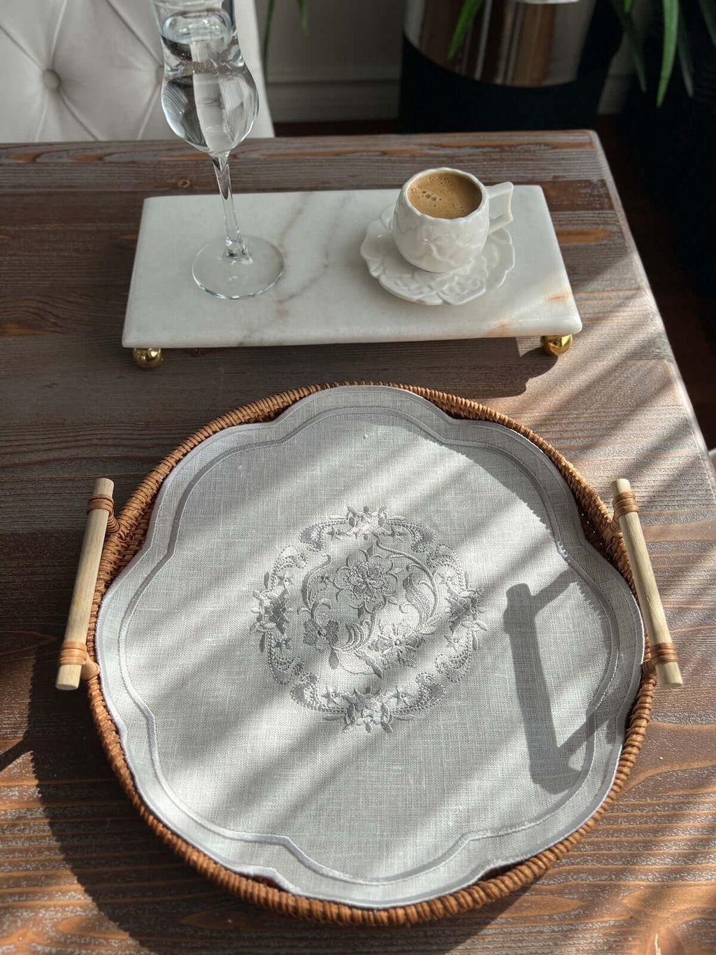 Stylish Linen Tray Cover | Perfect for Everyday Use